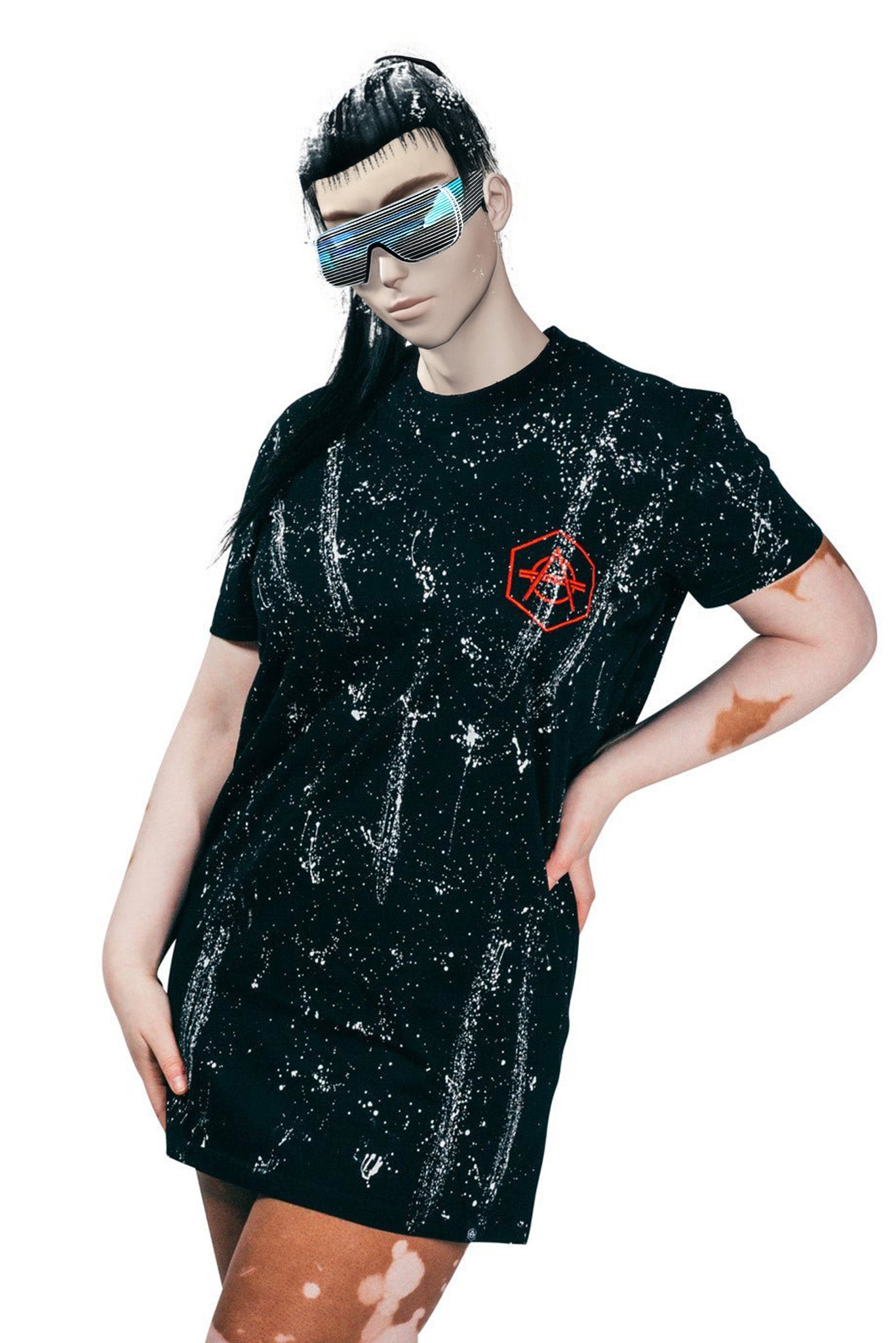 Splash Tee Black – HEXAGON